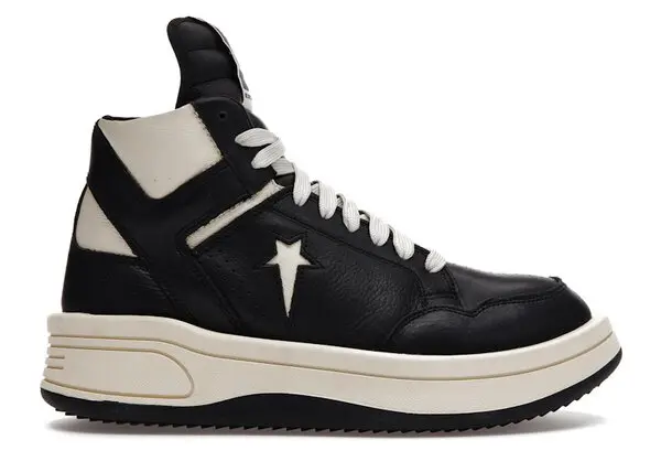 CONVERSE Turbowpn Mid Rick Owens Drkshdw Sneakers - Black/cloud Cream/egret