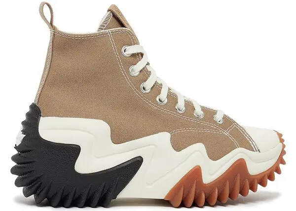 CONVERSE Run Star Motion Platform High Top Sneakers - Sand Dune/black/egret