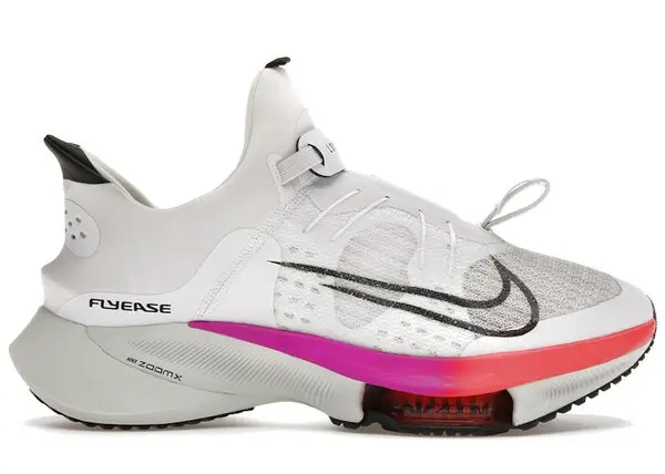 Nike Air Zoom Tempo Next% Flyease Sneakers - White/flash Crimson/spruce Aura