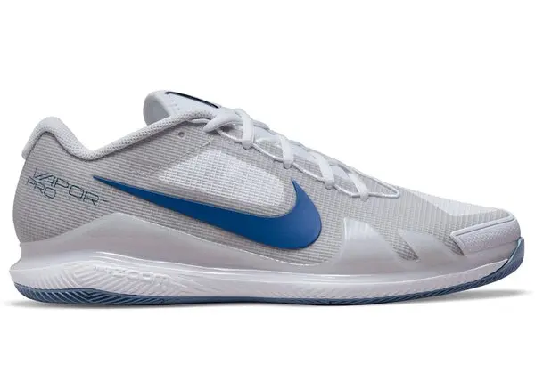 Nike Zoom Vapor Pro Hc Sneaker - White/mystic Navy Blue/ashen Slate