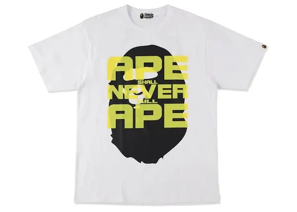 BAPE Ape Head Print Tee Shirt - White