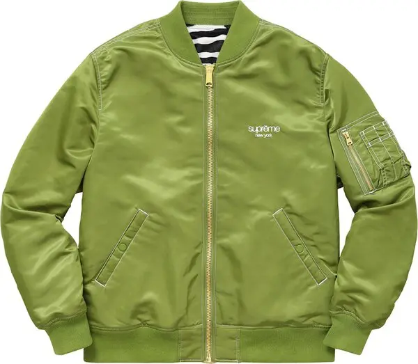 Supreme Contrast Stitch Reversible Ma-1 Jacket
