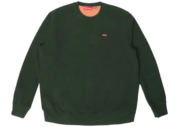 Supreme Contrast Crewneck Sweatshirt - Dark Green