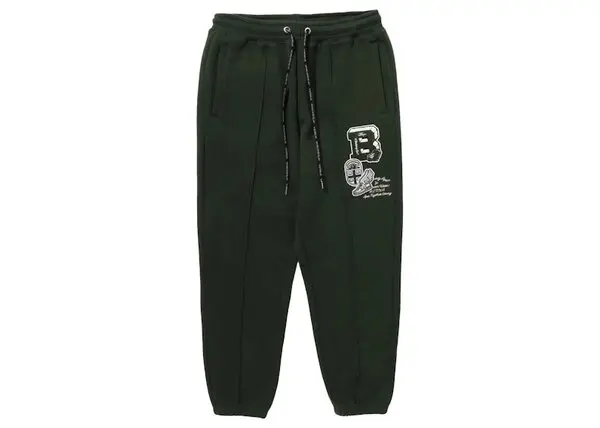 BAPE College Badges Sweatpants - Green