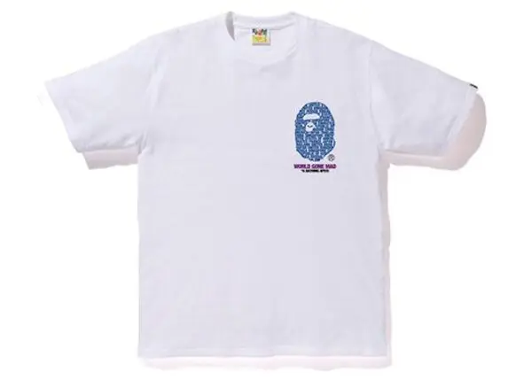 BAPE City Hong Kong Outline Tee Shirt - White