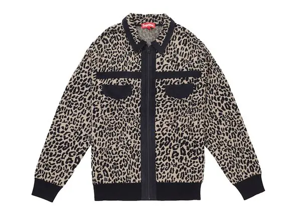 Supreme Corduroy Detailed Zip Sweater