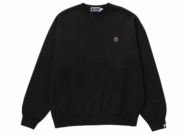 BAPE Ape Head Overdye Crewneck Sweatshirt - Black
