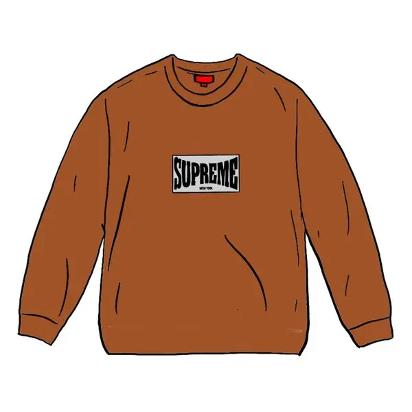 Supreme Woven Label Top - Rust