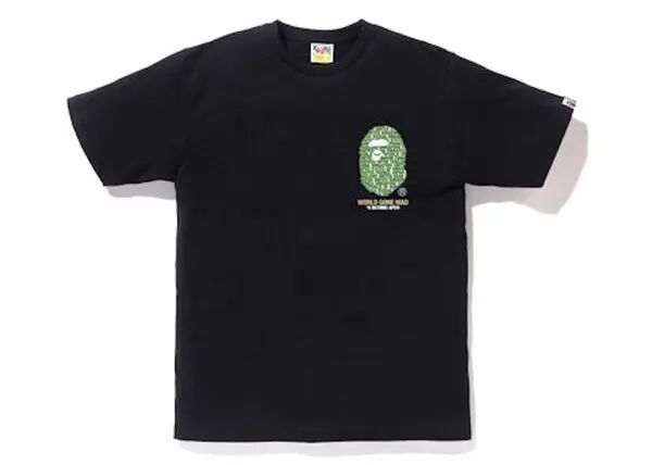 BAPE City Tokyo Ape Head Tee Shirt - Black