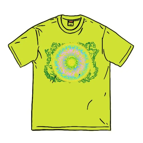 Supreme Crest Tee Shirt - Bright Green