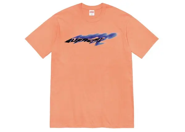 Supreme Wind Tee Shirt - Peach/purple