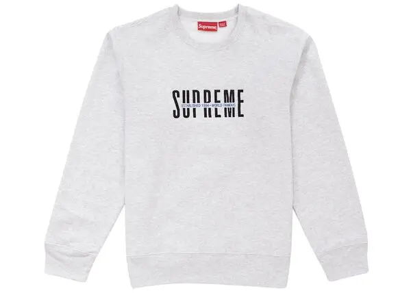 Supreme Crewneck Sweatshirt - Ash Grey