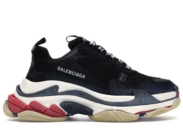 Balenciaga Triple S Sneakers - Black/white/red