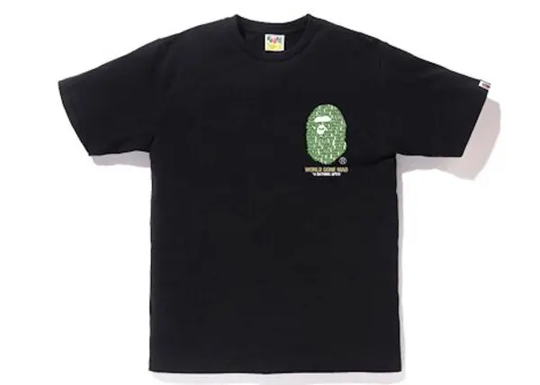 BAPE City Tokyo Abc Camo Tee Shirt - Black