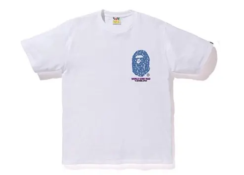 BAPE City Hong Kong Ape Head Tee Shirt - White