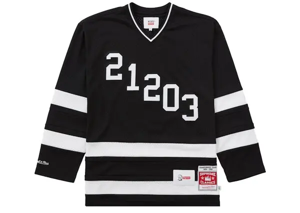 Supreme Wtaps Mitchell & Ness Hockey Jersey - Black