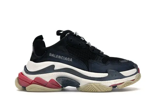 Balenciaga Triple S Sneakers - Black/white/red
