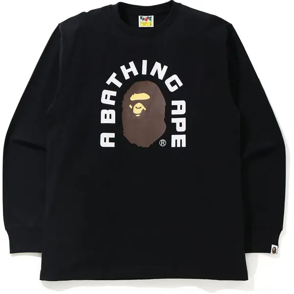 BAPE College 2020 Long Sleeve Tee Shirt - Black