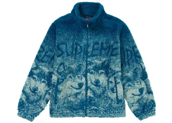 Supreme Wolf Fleece Jacket - Dark Teal