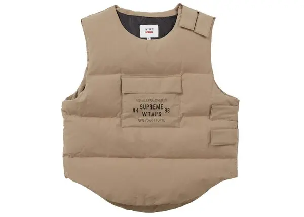 Supreme Wtaps Tactical Down Vest - Tan