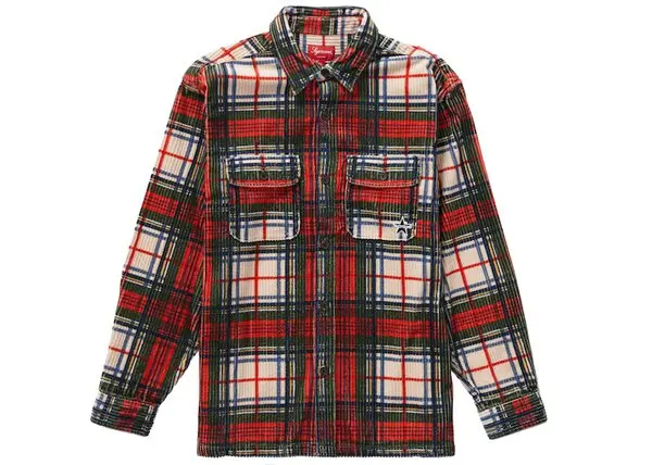 Supreme Corduroy Shirt - Plaid