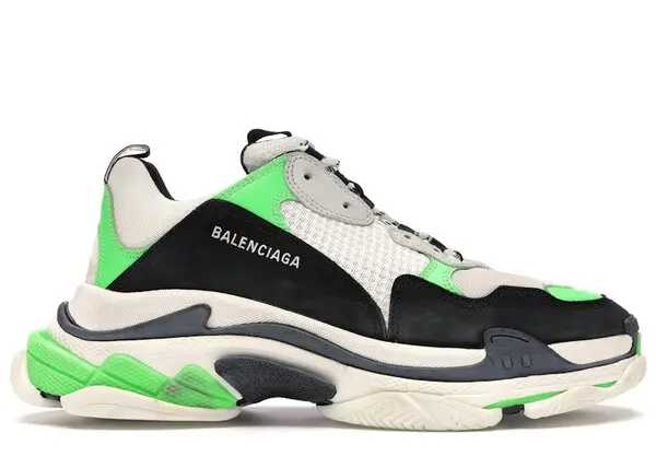 Balenciaga Triple S Sneakers - Green/black/white