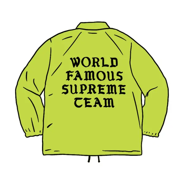Supreme World Famous Coaches Jacket - Lime