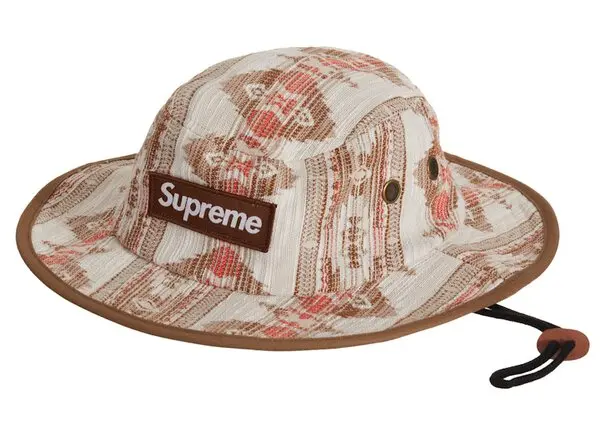 Supreme Woven Pattern Boonie - Tan