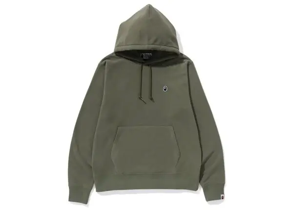 BAPE Ape Head One Point Pullover Hoodie - Olivedrab Green