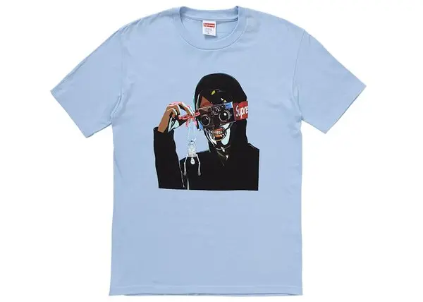 Supreme Creeper Tee Shirt - Light Blue