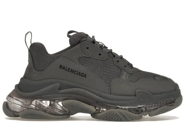 Balenciaga Triple S Clear Sole Sneakers - Grey