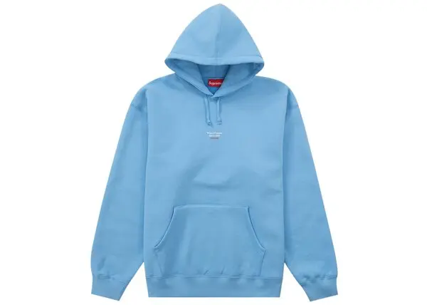 Supreme Micro Hooded Sweatshirt - Light Blue