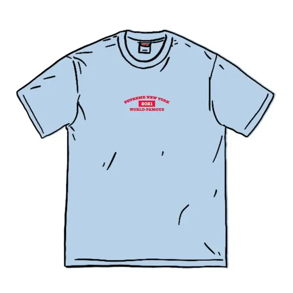 Supreme World Famous Short Sleeve Top - Light Slate