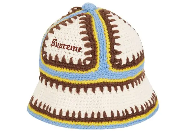 Supreme Crochet Edge Bucket Hat