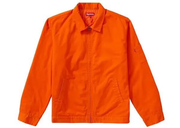 Supreme Embroidered Cop Car Jacket - Orange