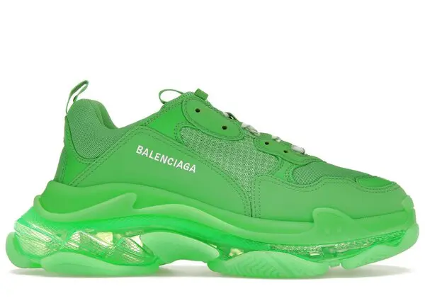 Balenciaga Triple S Clear Sole Sneakers - Green