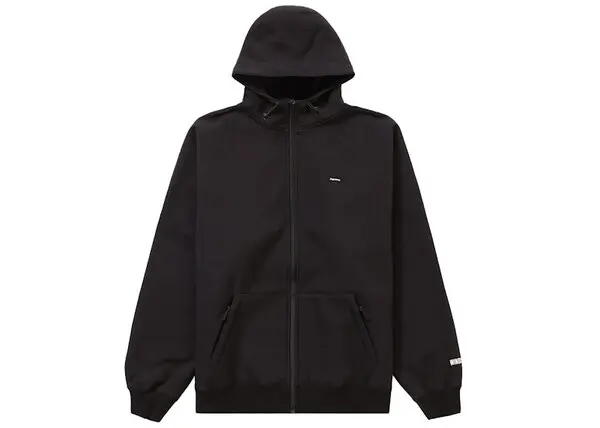 Supreme Windstopper Zip Up Hooded Sweatshirt - Black