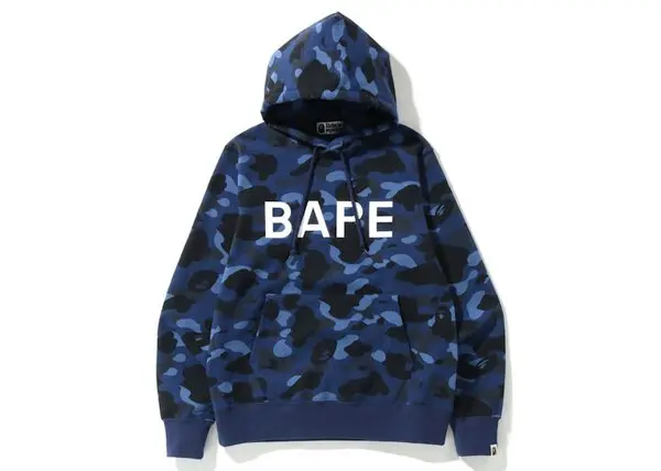 BAPE Camo Pullover Hoodie - Navy