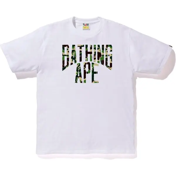 BAPE Abc Nyc Logo Tee Shirt - White/green
