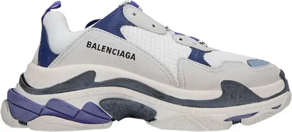 Balenciaga Triple S Sneakers - White/purple