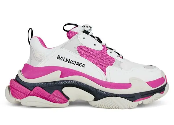 Balenciaga Triple S Sneakers - Pink/white