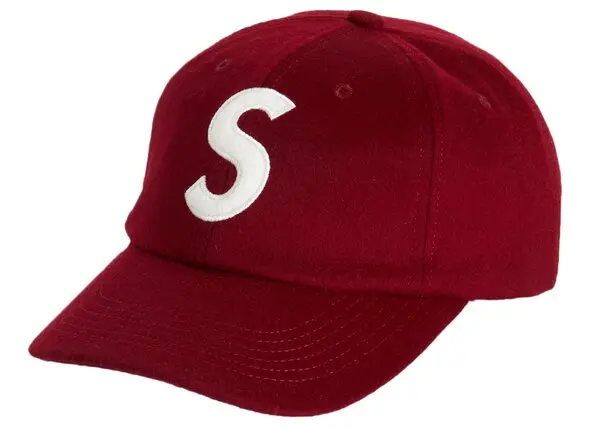 Supreme Wool S Logo 6 Panel Cap - Red