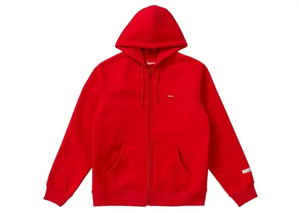 Supreme Windstopper Zip Up Hooded Sweatshirt - Red