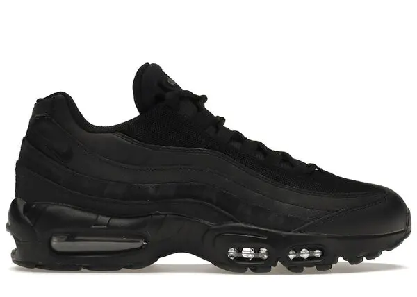 Nike Air Max 95 Essential Triple Sneakers - Black/dark Grey