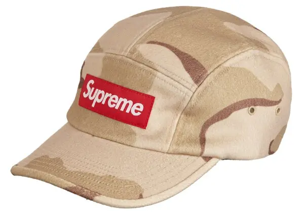 Supreme Wool Camp Cap - Desert Camo