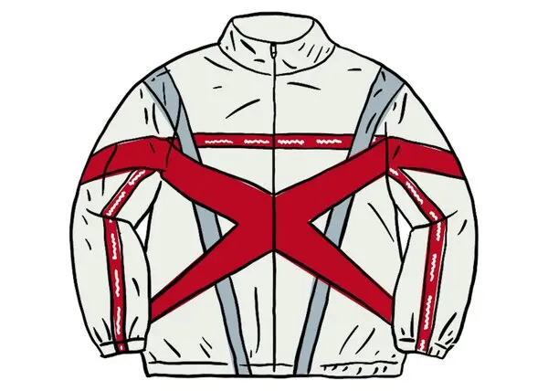 Supreme Paneled Track Jacket - White