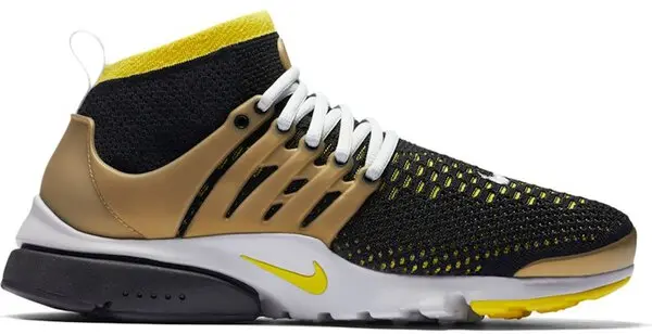Nike Air Presto Ultra Flyknit Sneakers - Black/yellow Stark/metallic Gold