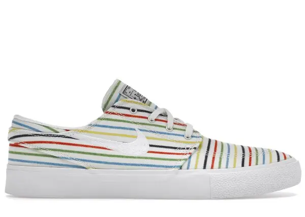 Nike Zoom Stefan Janoski Canvas Pinstripes Sneakers - Sail/white