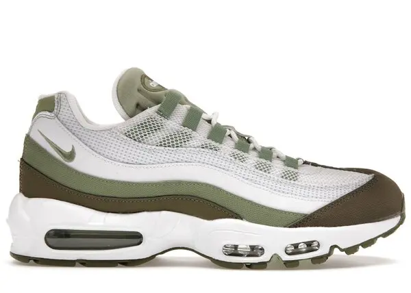 Nike Max 95 Sneakers - White/medium Olive/oil Green