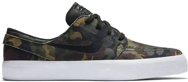 Nike Zoom Stefan Janoski Lace Up Sneakers - White/black
